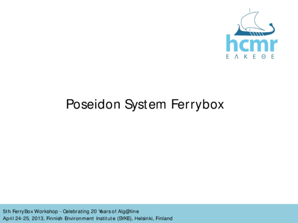 (PDF) Assimilating Ferry Box data into the Aegean Sea model