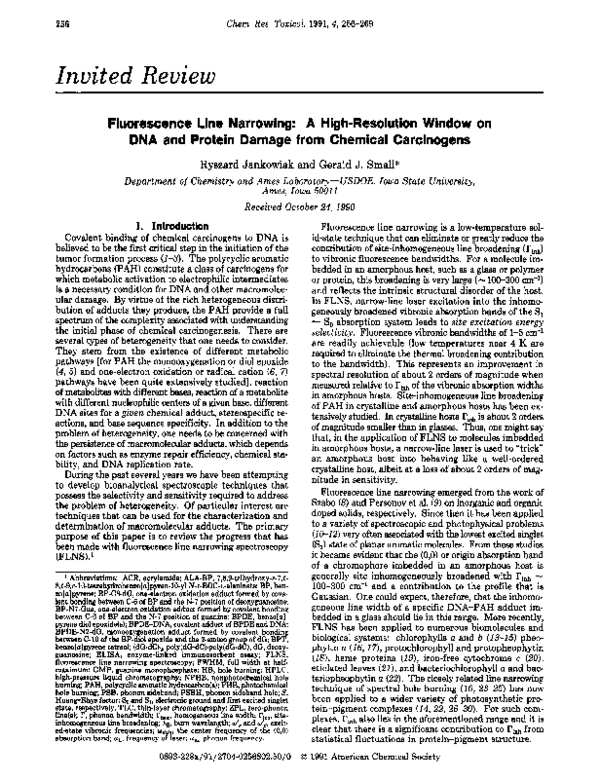 (PDF) Fluorescence line narrowing: a high-resolution window on DNA and ...