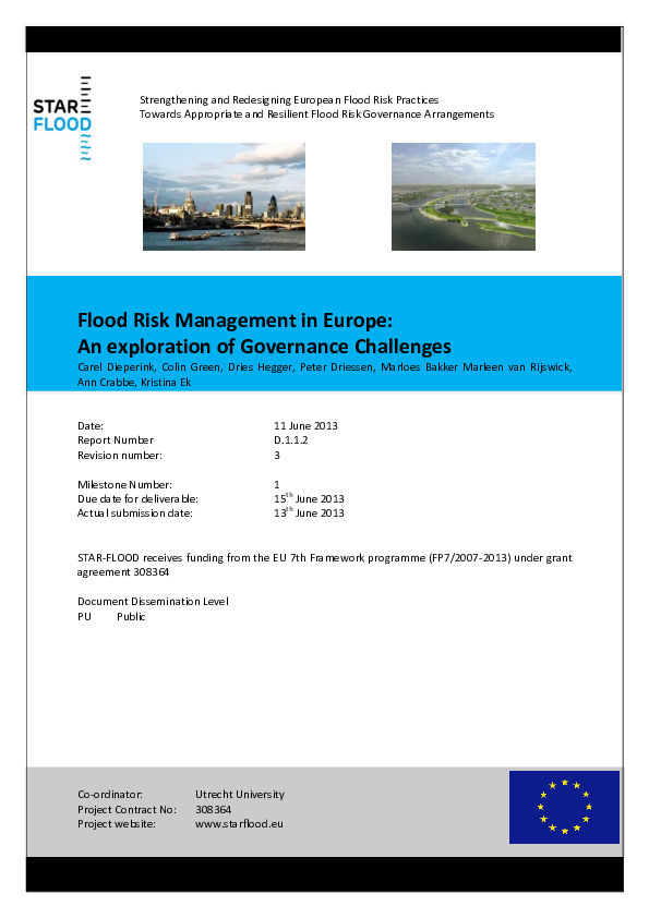 (PDF) Strengthening and Redesigning European Flood Risk Practices ... (PDF) Strengthening and Redesigning European Flood Risk Practices ...