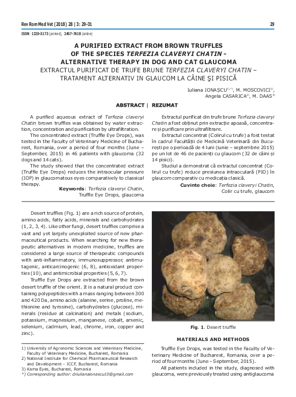 (PDF) A purified extract from brown truffles of the species Terfezia ...