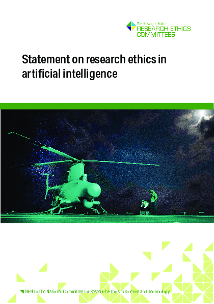 (PDF) Statement on research ethics in artificial intelligence