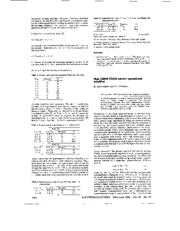 (PDF) High CMRR CMOS current operational amplifier (PDF) High CMRR CMOS current operational amplifier