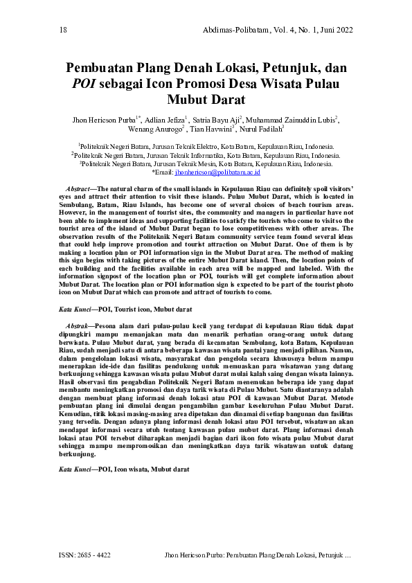 (PDF) Pembuatan Plang Denah Lokasi, Petunjuk, dan POI sebagai Icon ...