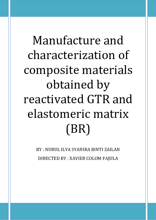 (PDF) Manufacture and characterization of composite materials obtained ...
