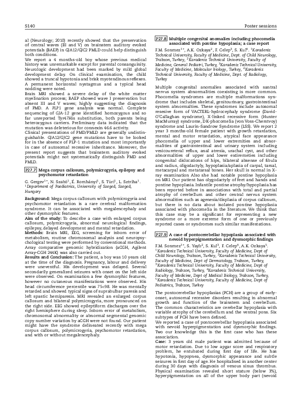 (PDF) P27.9 A case of pontocerebellar hypoplasia associated with nevoid ...