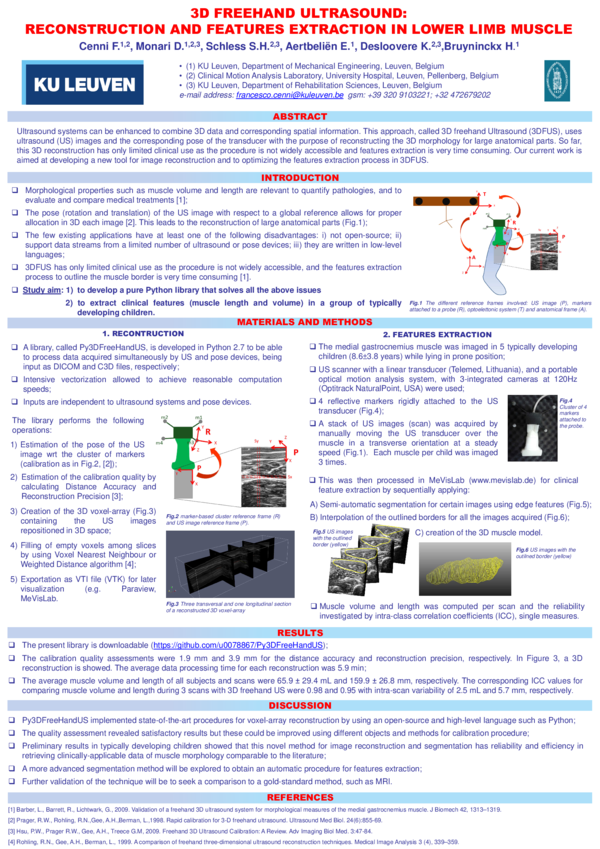(PDF) 3D Freehand Ultrasound: Reconstruction and Features Extraction in ...