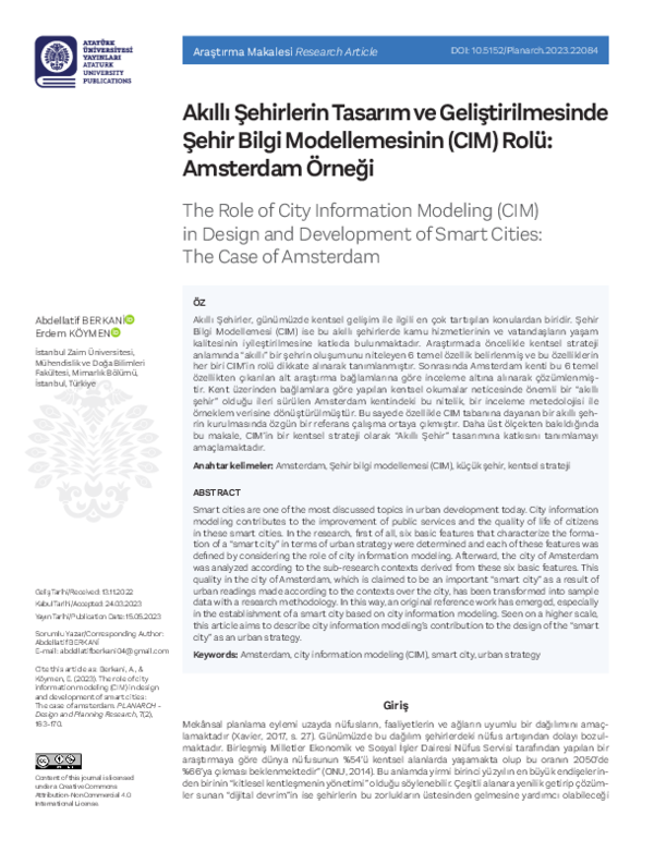 (PDF) The Role of City Information Modeling (CIM) in Design and ...