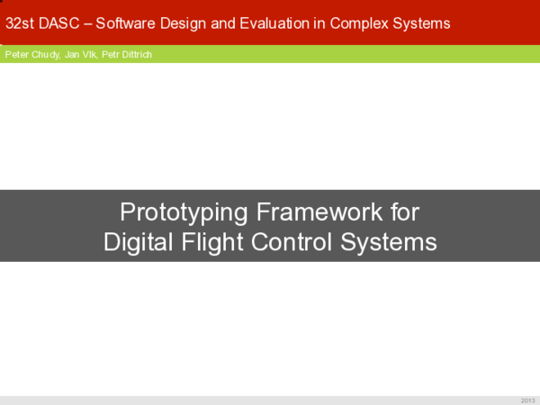 (PDF) Prototyping framework for digital flight control systems