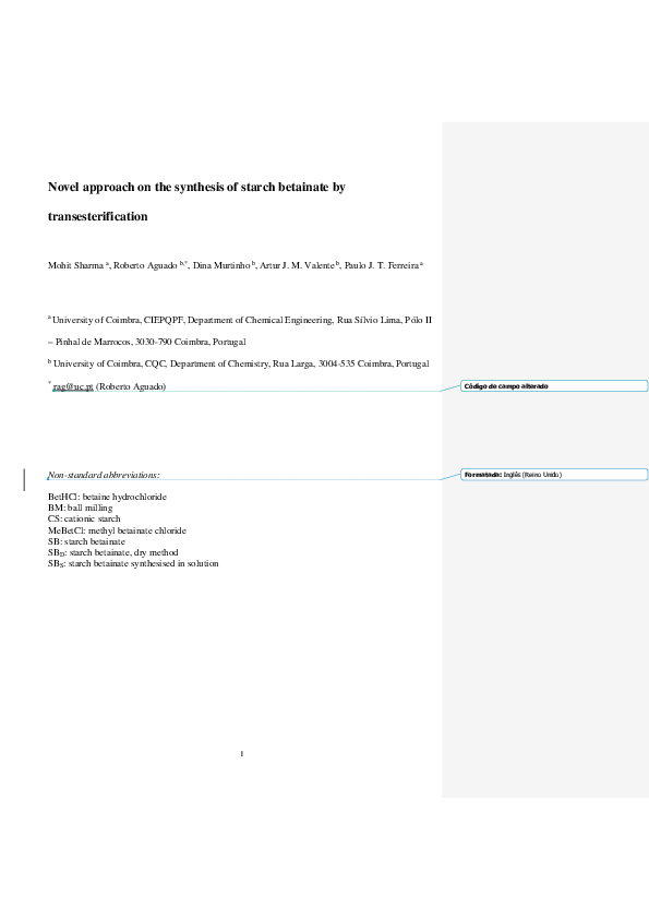 (PDF) Novel approach on the synthesis of starch betainate by ...