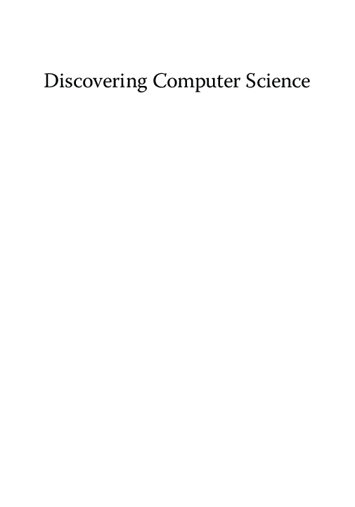 (PDF) Discovering Computer Science