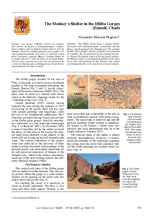 (PDF) The Monkey's Shelter in the Hiliba Gorges (Ennedi, Chad ...