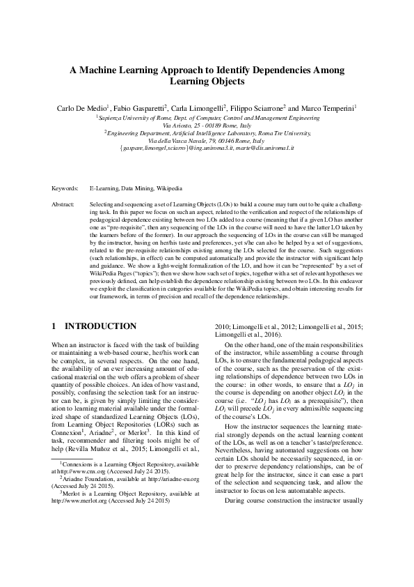 (PDF) A Machine Learning Approach to Identify Dependencies Among ... (PDF) A Machine Learning Approach to Identify Dependencies Among ...