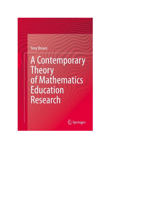 (DOC) A Contemporary Theory of Mathematics Education Research