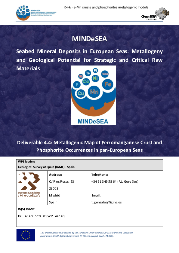 (PDF) Seabed Mineral Deposits in European Seas: Metallogeny and ...