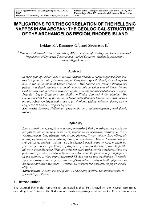 (PDF) Implications for the Correlation of the Hellenic Nappes in SW ...