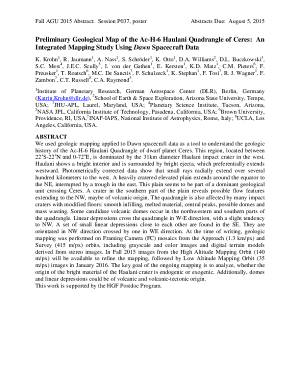 (PDF) Preliminary Geological Map of the Ac-H-8 Nawish Quadrangle of Ceres: An Integrated Mapping ...