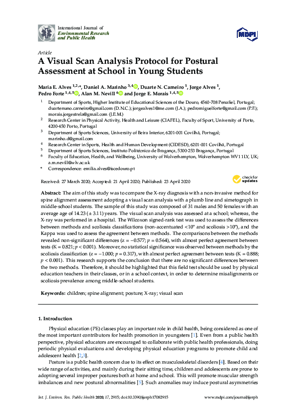 (PDF) A Visual Scan Analysis Protocol for Postural Assessment at School ...