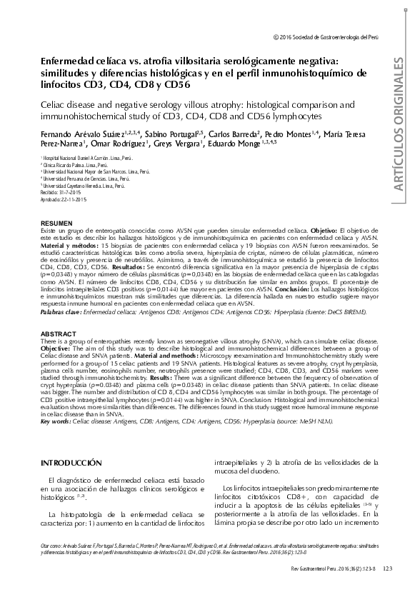 (PDF) [Celiac disease and negative serology villous atrophy ...