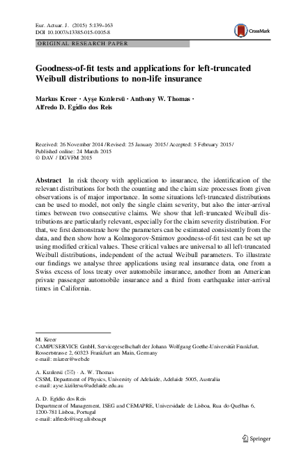 Pdf Goodness Of Fit Tests And Applications For Left Truncated Weibull Distributions To Non