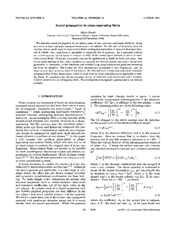 (PDF) Sound propagation in phase-separating fluids