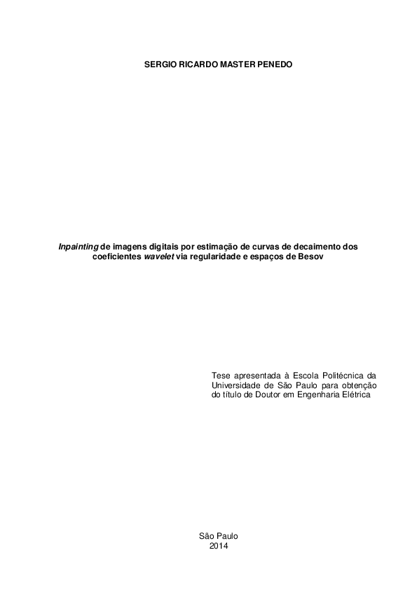 (PDF) Inpainting de imagens digitais por estimação de curvas de ...