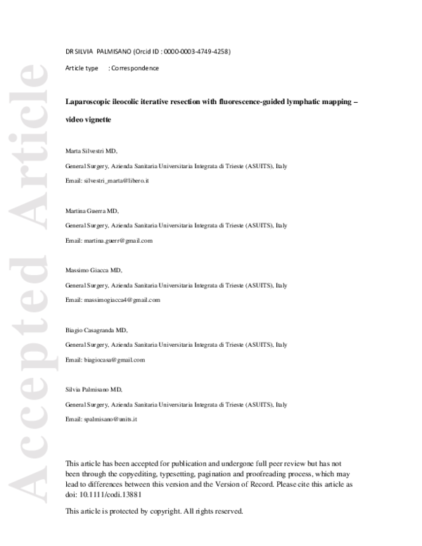 (PDF) Laparoscopic ileocolic iterative resection with fluorescence ...