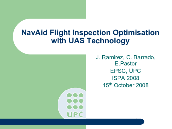 (PDF) NavAid Flight Inspection Optimization with UAS Technology