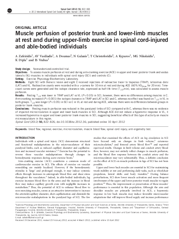 (PDF) Muscle perfusion of posterior trunk and lower-limb muscles at ...