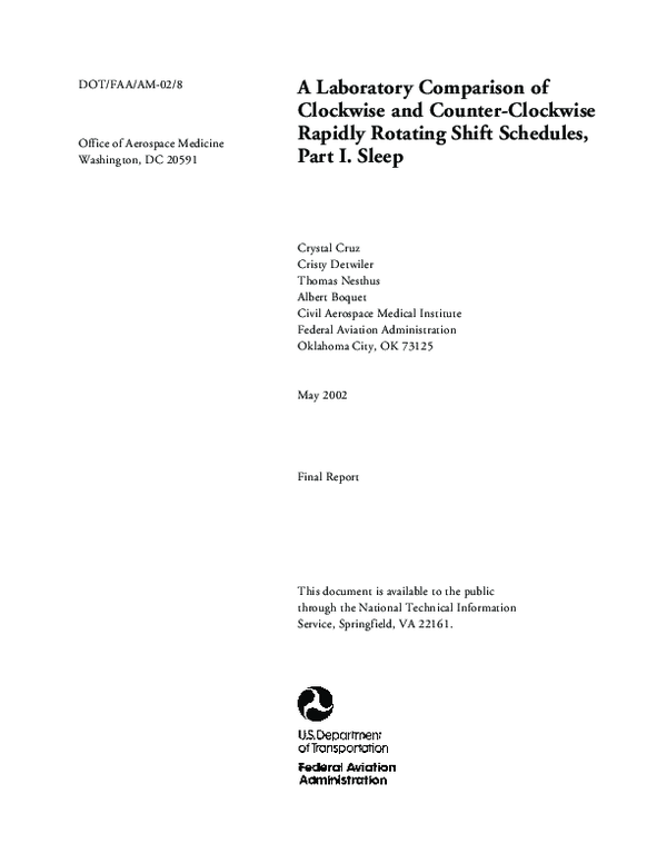 Pdf A Laboratory Comparison Of Clockwise And Counter Clockwise