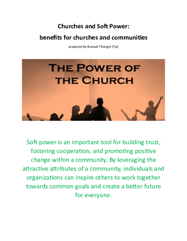 (PDF) Churches and Soft Power