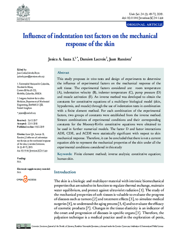 (PDF) Influence of indentation test factors on the mechanical response ...