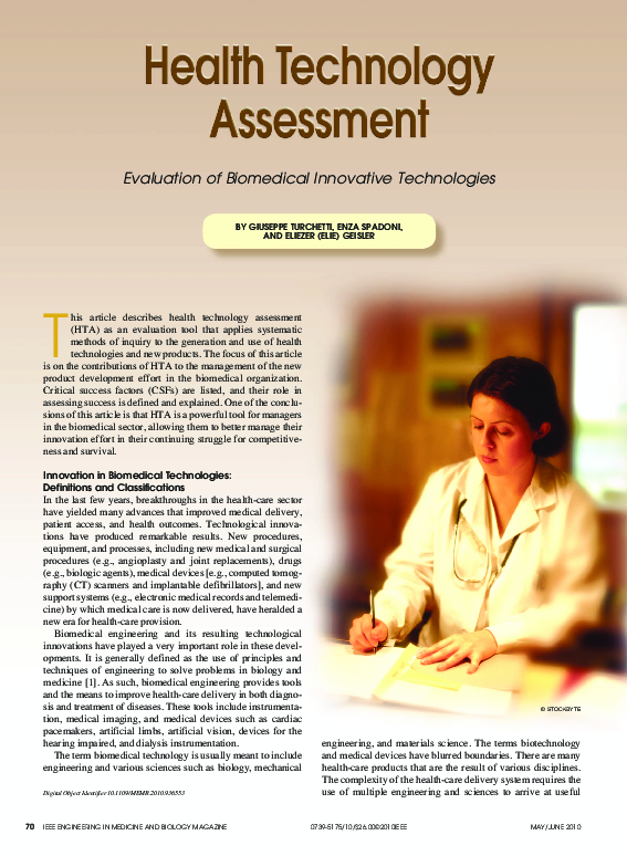 (PDF) Health Technology Assessment