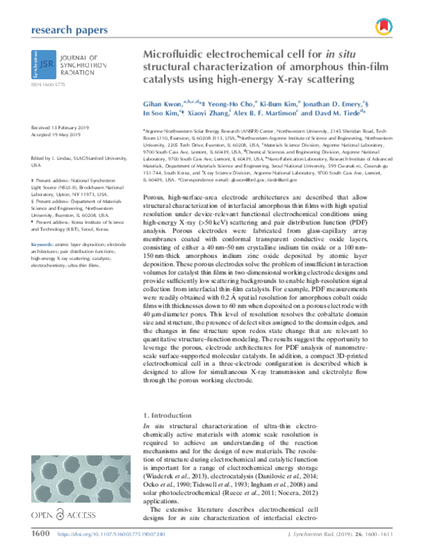 (PDF) In situ thin film and multilayer structural characterization ...