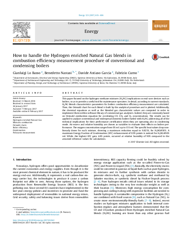 (PDF) How to handle the Hydrogen enriched Natural Gas blends in combustion efficiency ...