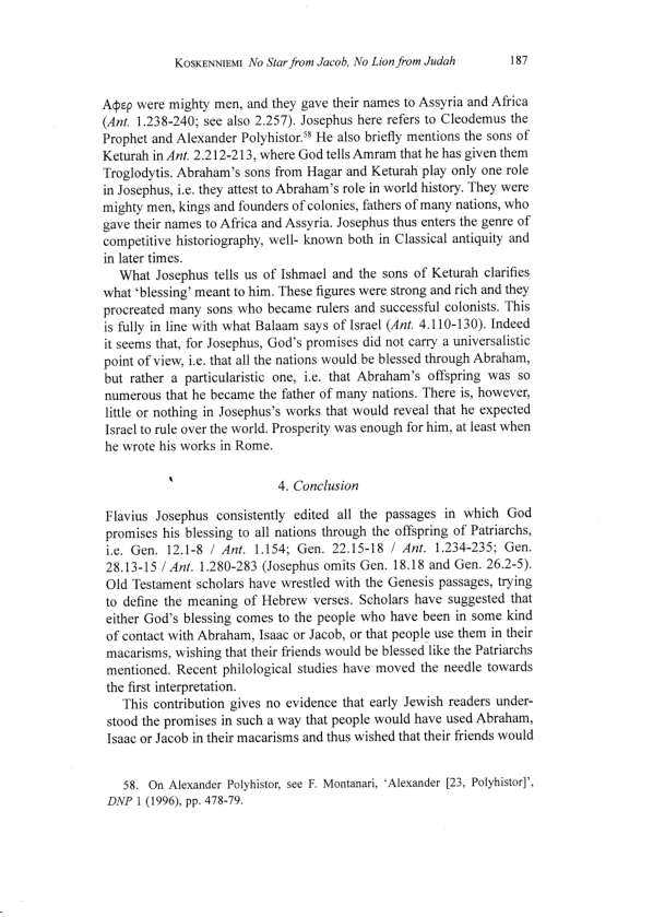 (PDF) 1. “No Star from Jacob, No Lion from Judah. Josephus and the ...