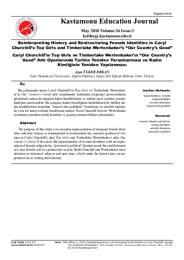 (PDF) Reinterpreting History and Restructuring Female Identities in ...