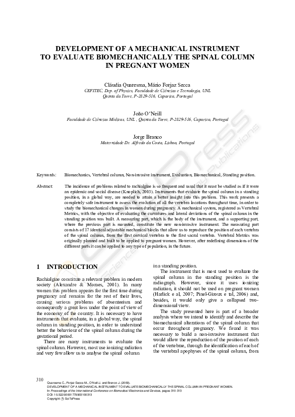 (PDF) Development of a Mechanical Instrument to Evaluate ...