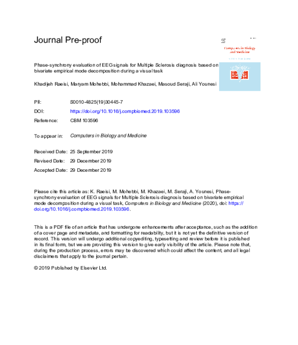 (PDF) Phase-synchrony evaluation of EEG signals for Multiple Sclerosis diagnosis based on ...
