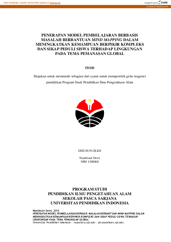 (PDF) Penerapan Model Pembelajaran Berbasis Masalah Berbantuan Mind Mapping Dalam Meningkatkan ...