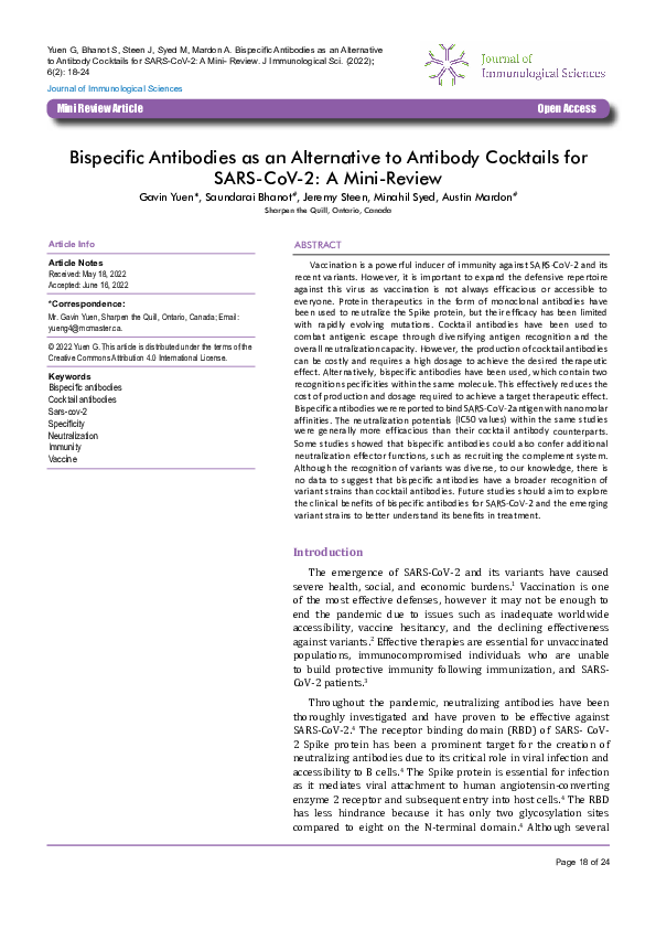 (PDF) Mini Review Article Open Access