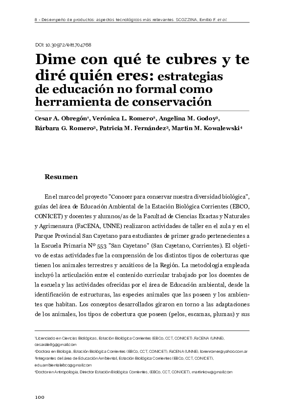 (PDF) Dime con que te cubres y te diré quién eres: estrategias de ...