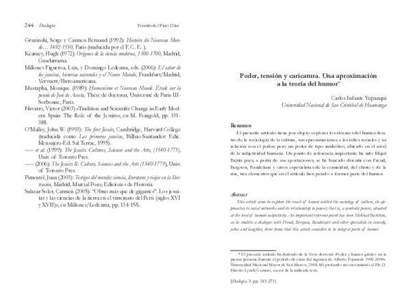 (PDF) Poder, tensión y caricatura. Una aproximación a la teoría del humor
