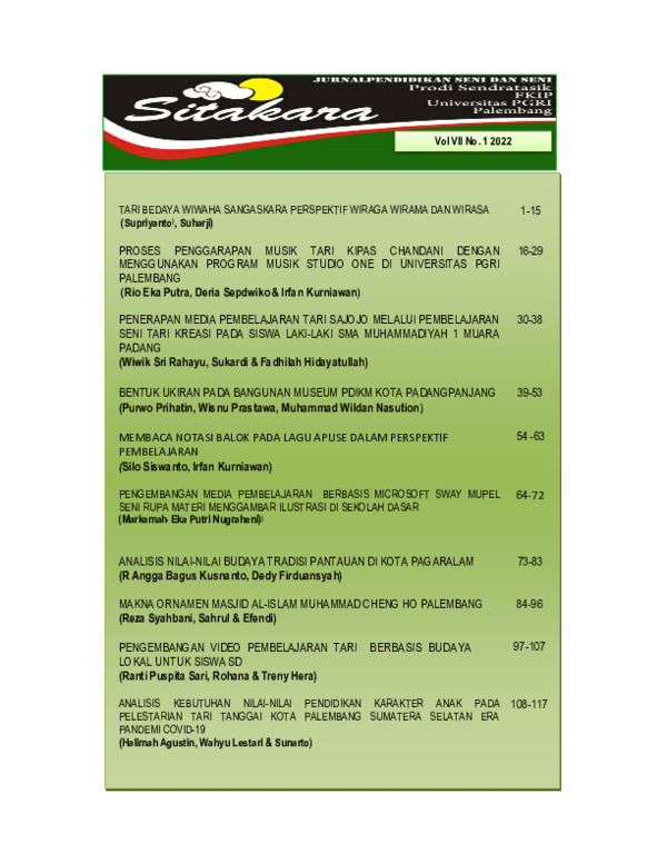 (PDF) Membaca Notasi Balok Pada Lagu Apuse Dalam Perspektif Pembelajaran