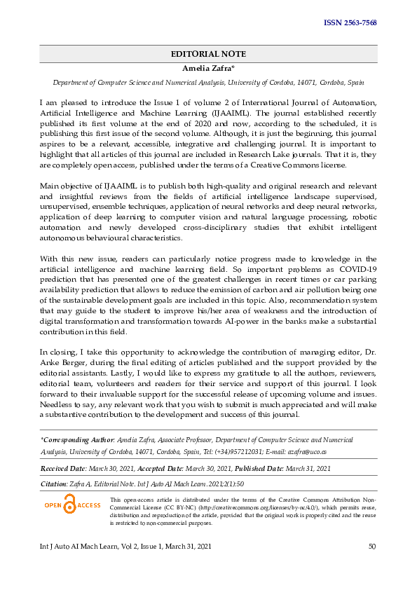 (PDF) Editorial Note