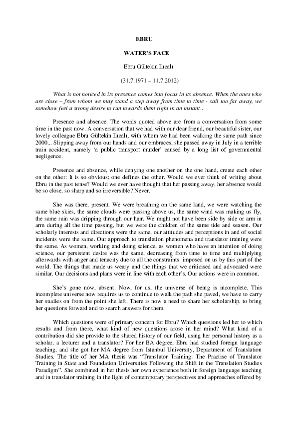 (PDF) Ebru Water's Face