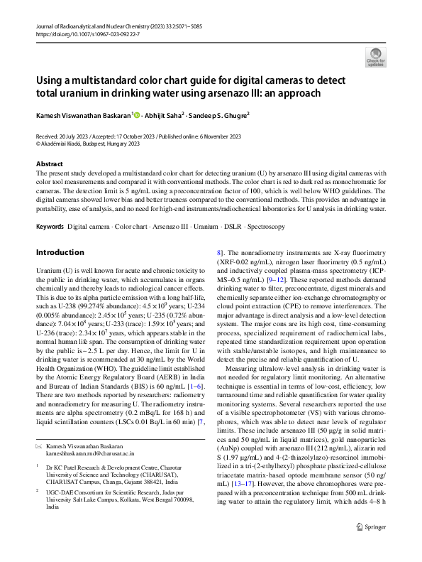 (PDF) Using a multistandard color chart guide for digital cameras to ...