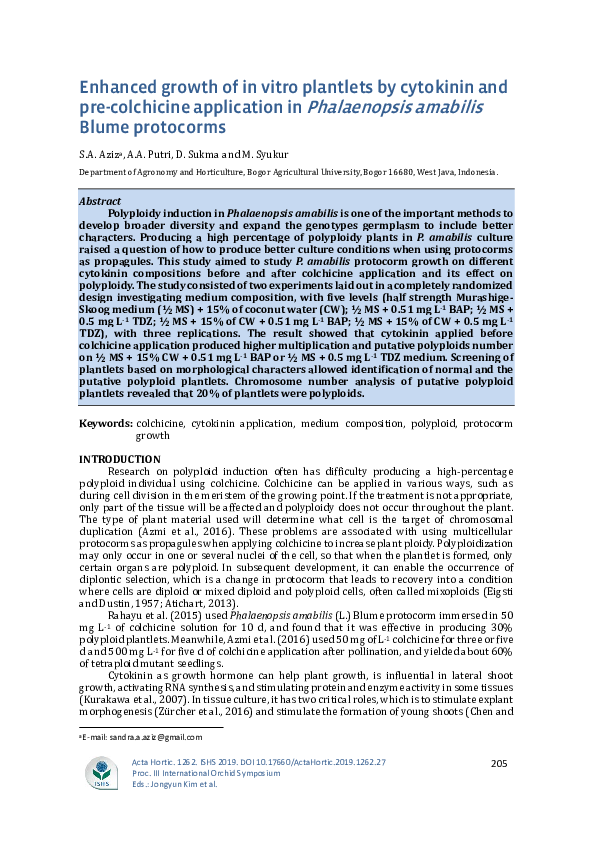 (PDF) Enhanced growth of in vitro plantlets by cytokinin and pre ...
