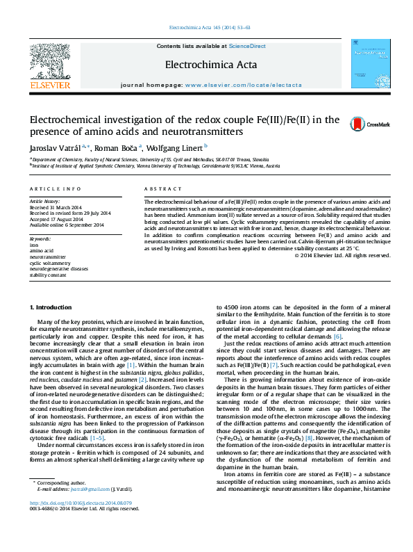 (PDF) Electrochemical investigation of the redox couple Sm(III)/Sm(II ...