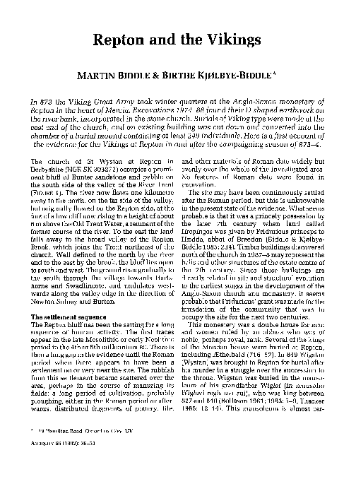 (PDF) Repton and the Vikings