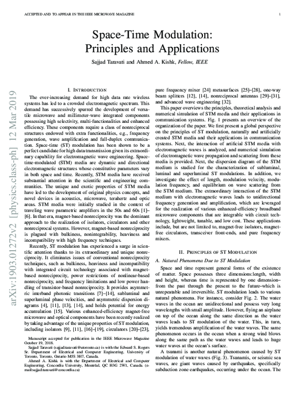 (PDF) Space-Time Modulation: Principles and Applications | Ahmed Kishk - Academia.edu